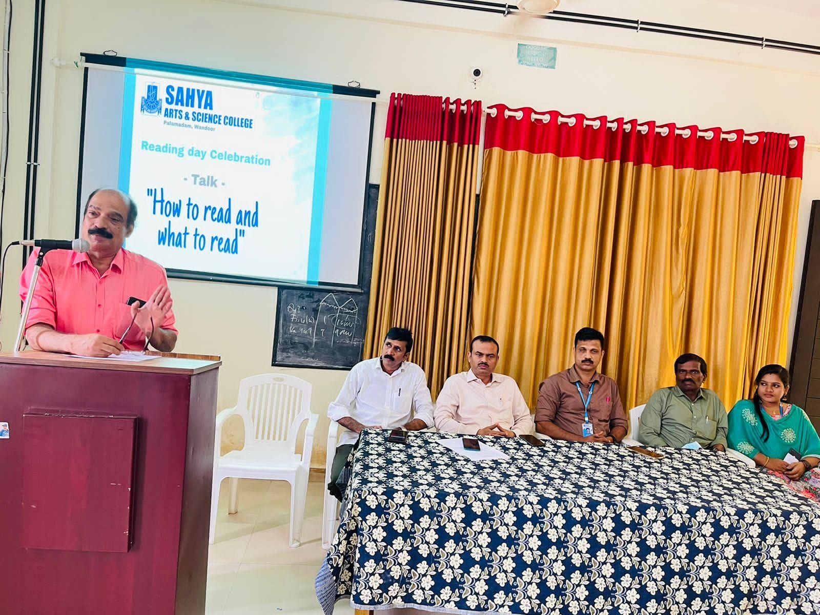 "HOW TO READ AND WHAT TO READ" Reading Day Celebration | Sahya Arts and ...