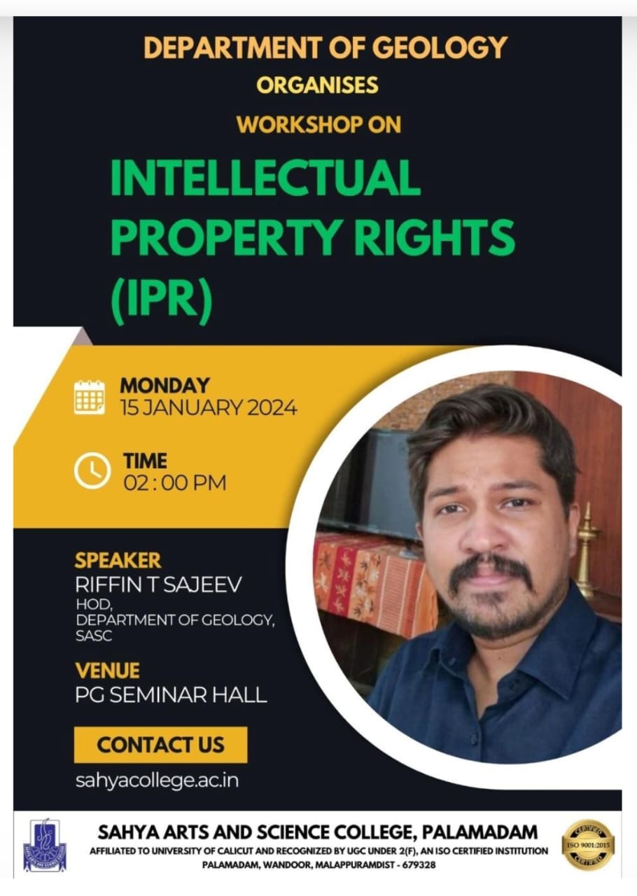 IPR | Sahya Arts and Science College